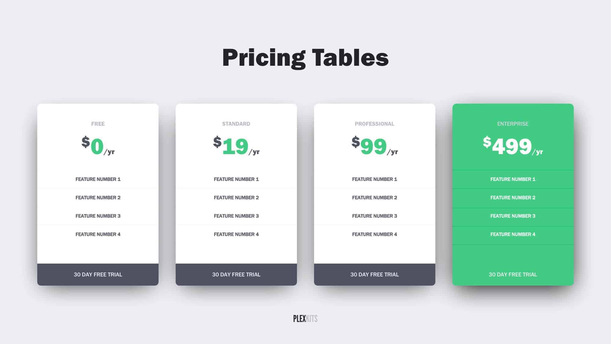 Free PowerPoint Pricing Table Slide Templates New For 2020 
