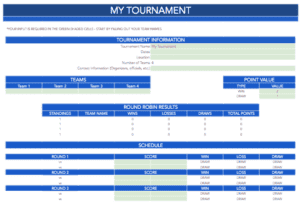 Round Robin Templates: Excel & Google Sheets
